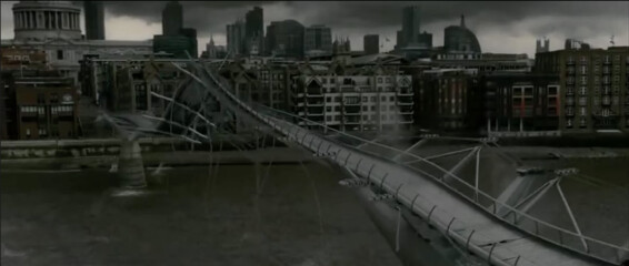 Harry Potter and the Half-Blood Prince at Millennium Bridge - filming ...