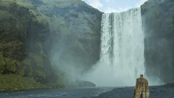 Vikings at Skógafoss - filming location