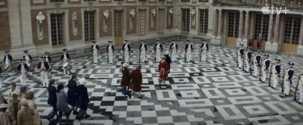 Franklin at Palais of Versailles - Marble Courtyard - filming location