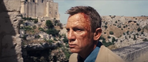 No Time to Die at Via Casale - wall - filming location