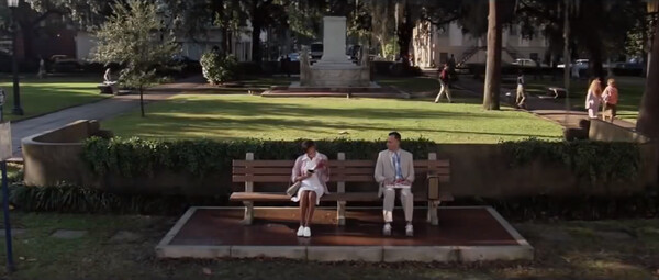 Forrest Gump at Chippewa Square - filming location